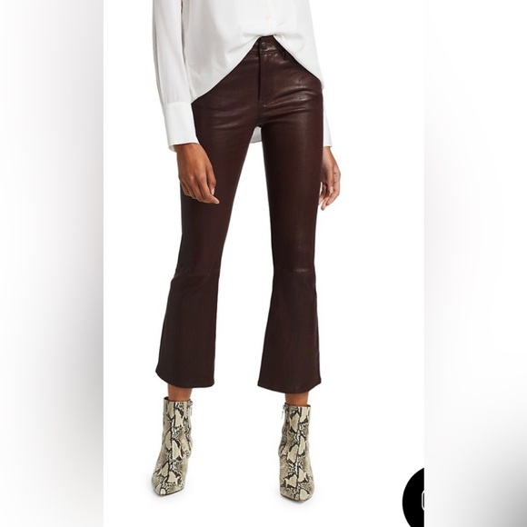 Frame Denim | Pants & Jumpsuits | New Leather Frame Le Crop Mini Boot ...